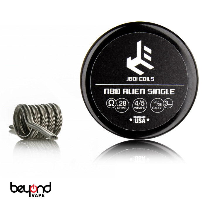 JBOI Vape RDA/RTA Coils N80 Alien Single (0.28 ohm) - Beyond Vape